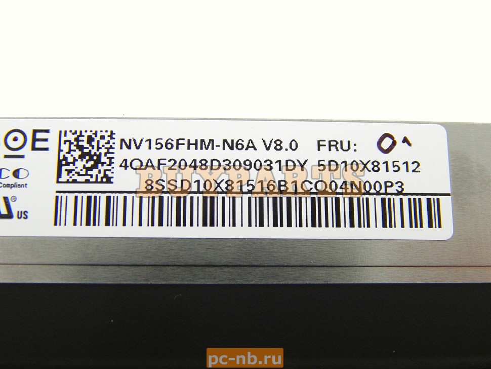 Матрица 15,6" NV156FHM-N6A V8.0 5D10X81512